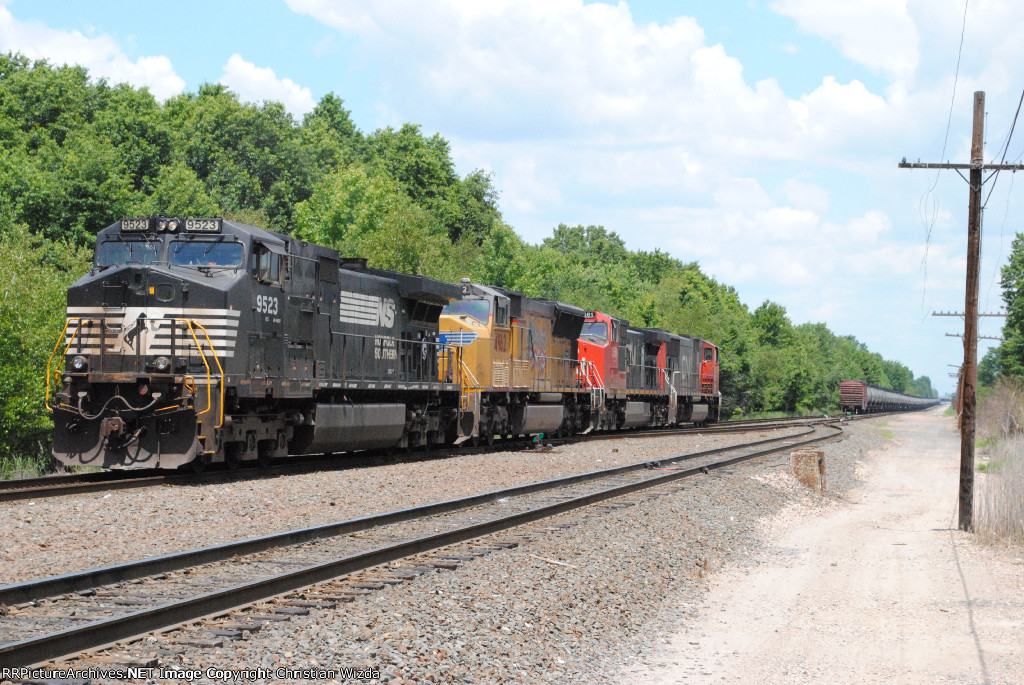 69Q backing against his train